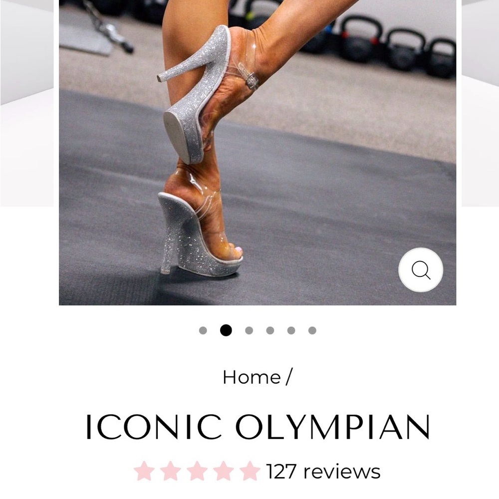 Shoe Fairy Iconic Olympian Sparkle Heels - Gem